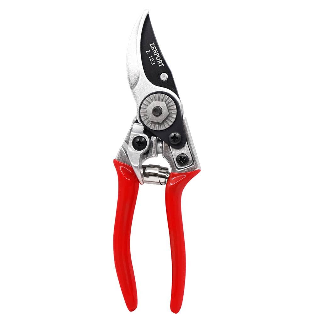 ZENPORT Swiss Style Hand Pruner, 0.8 in. Cut, Die Cast Steel, 7 in ...