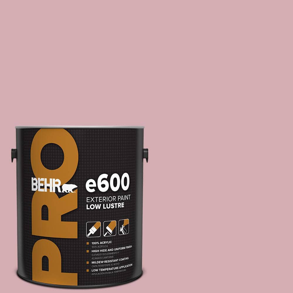 BEHR PRO 1 gal. #S130-3 Ballet Rose Low Luster Exterior Paint PR62001 ...