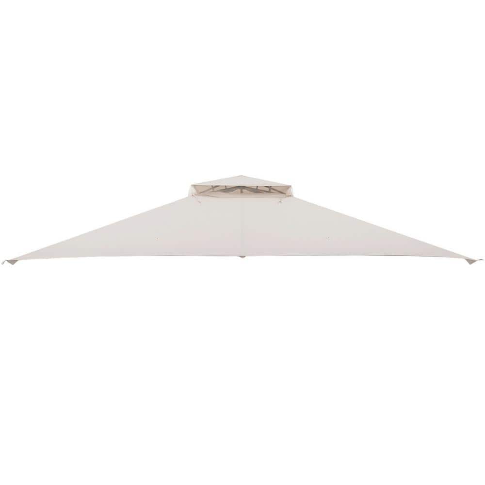 Gymax 10 ft. x 12 ft. Patio Canopy Shelter CPAI-84 Gazebo Dual-Tiered ...