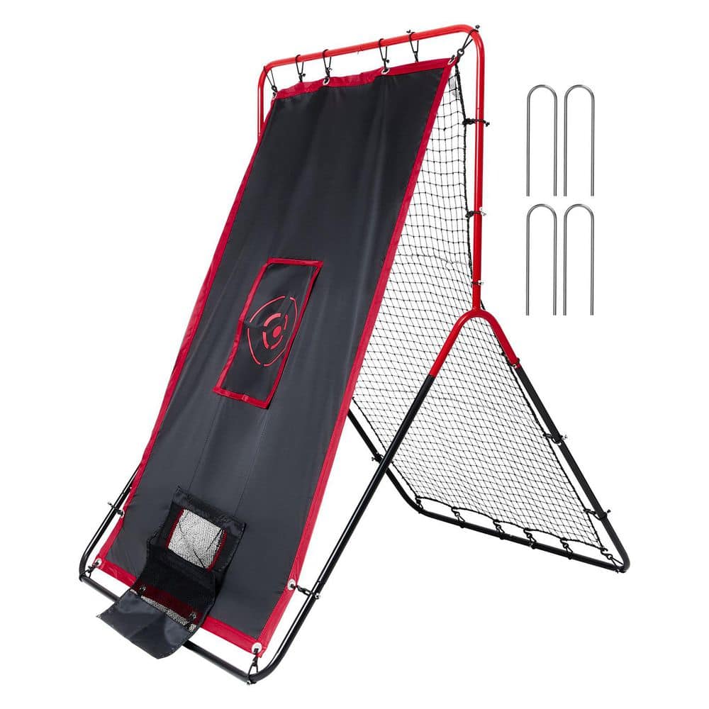SKYSHALO Baseball And Softball Rebounder Net, 3.5x4.5 ft. 2-in-1 Switch ...
