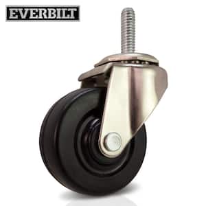 HDX 1.57 in. Black Plastic Caster Set HD40CASTERPS - The Home Depot