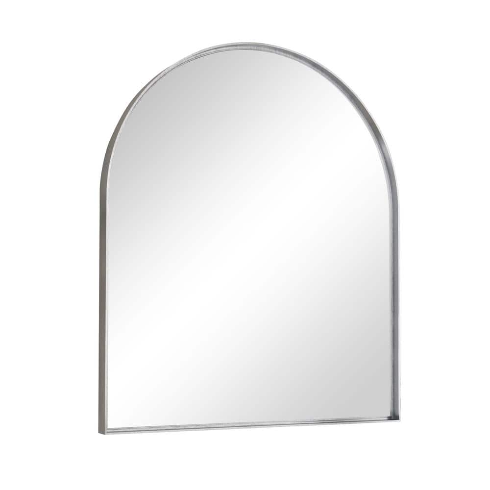 TETOTE 30 in. W x 36 in. H Arched Framed Bathroom Mirrors Decorative ...