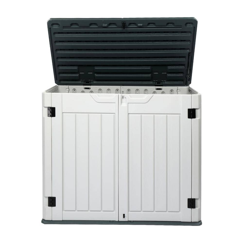 Karl home 250 Gal. HDPE Deck Box with Double Doors 686803968701 - The ...