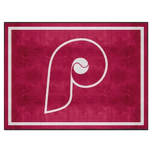 FANMATS Philadelphia Phillies Maroon 2 ft. x 2 ft. Round Area Rug 2175 ...