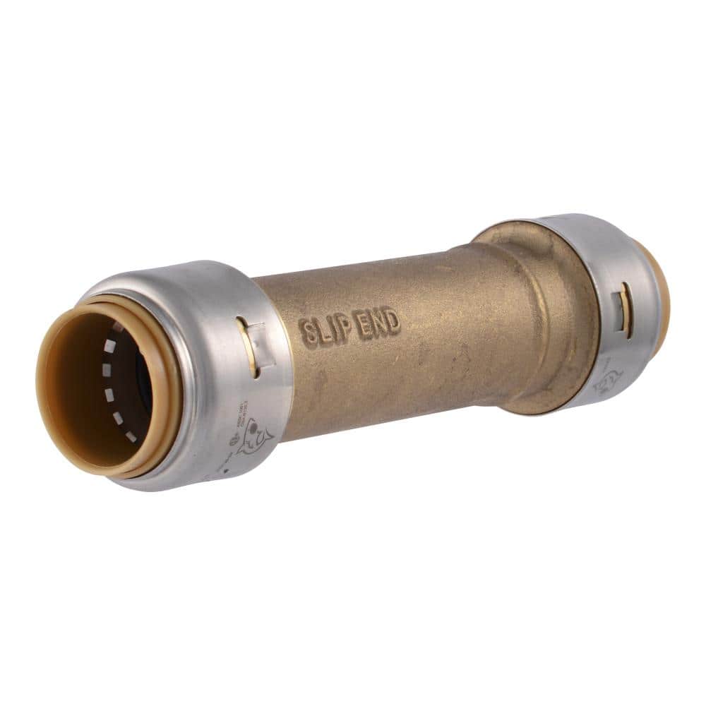 SharkBite Max 3/4 in. Push-to-Connect Brass Slip Coupling Fitting ...