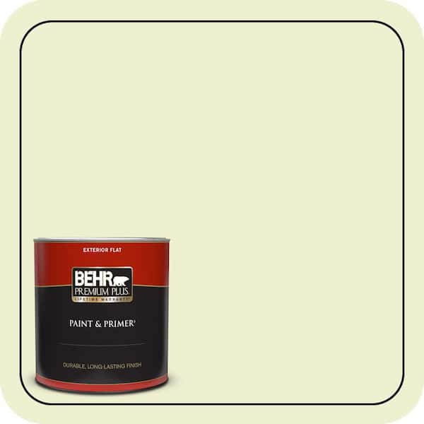 BEHR PREMIUM PLUS 1 qt. #410A-1 Monet Moonrise Flat Exterior Paint ...