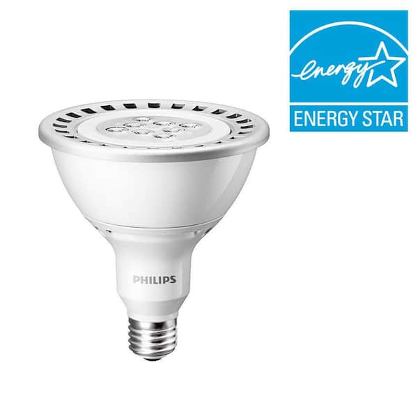 Philips 120W Equivalent Bright White PAR38 Dimmable LED Floodlight Bulb ...