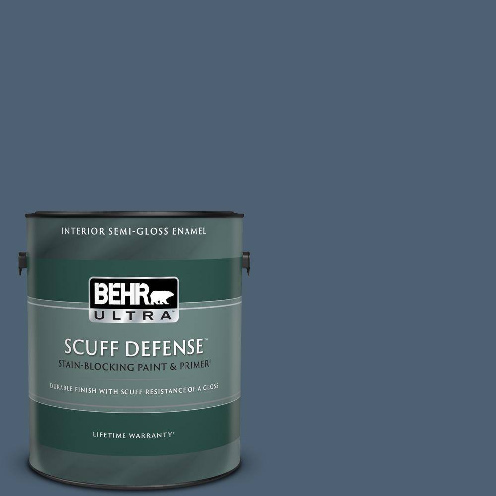 BEHR ULTRA 1 gal. #PPU14-19 English Channel Extra Durable Semi-Gloss ...