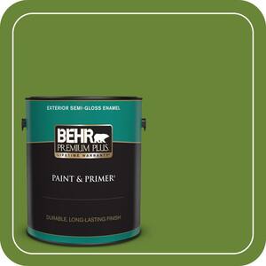BEHR ULTRA 5 gal. #P370-7 Sun Valley Semi-Gloss Enamel Exterior Paint ...