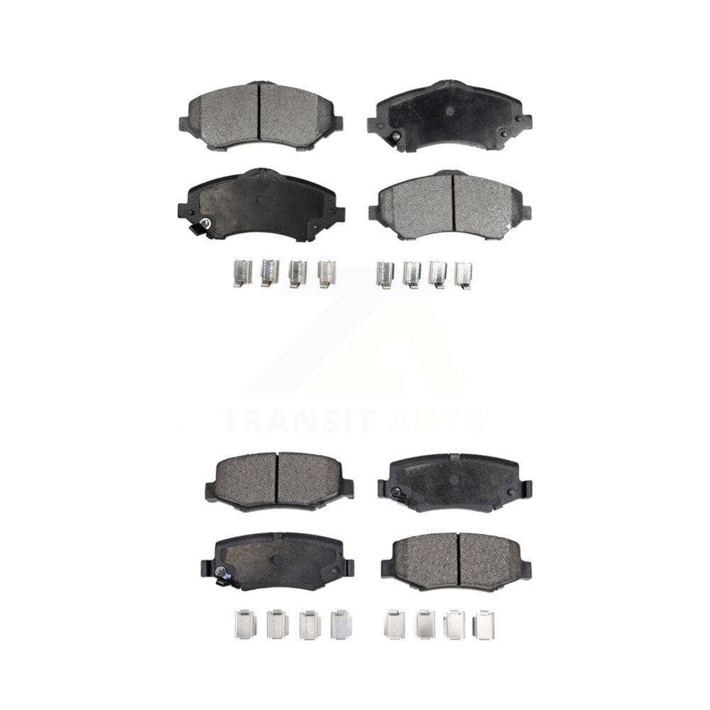 TEC Front Rear Ceramic Brake Pads Kit For Jeep Wrangler Liberty Dodge ...