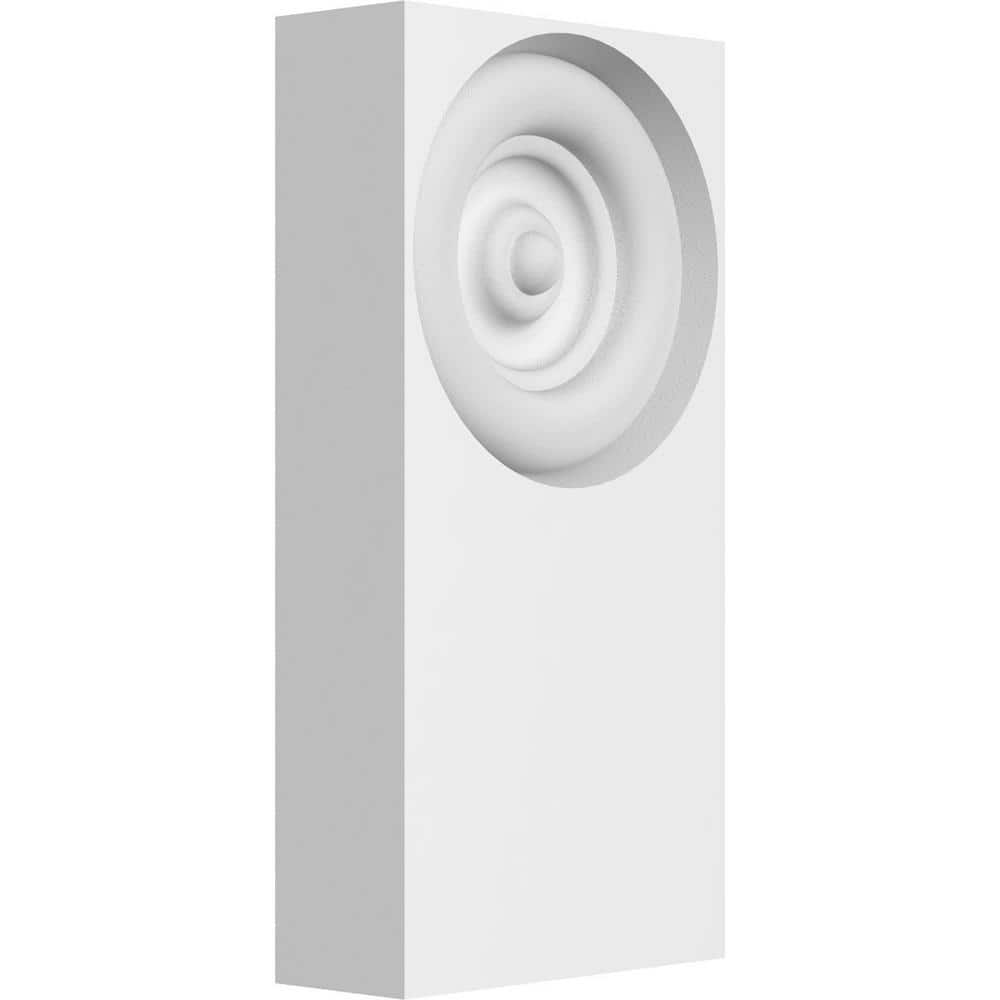 Ekena Millwork 3/4 in. x 2 in. x 4 in. PVC Standard Foster Bullseye ...
