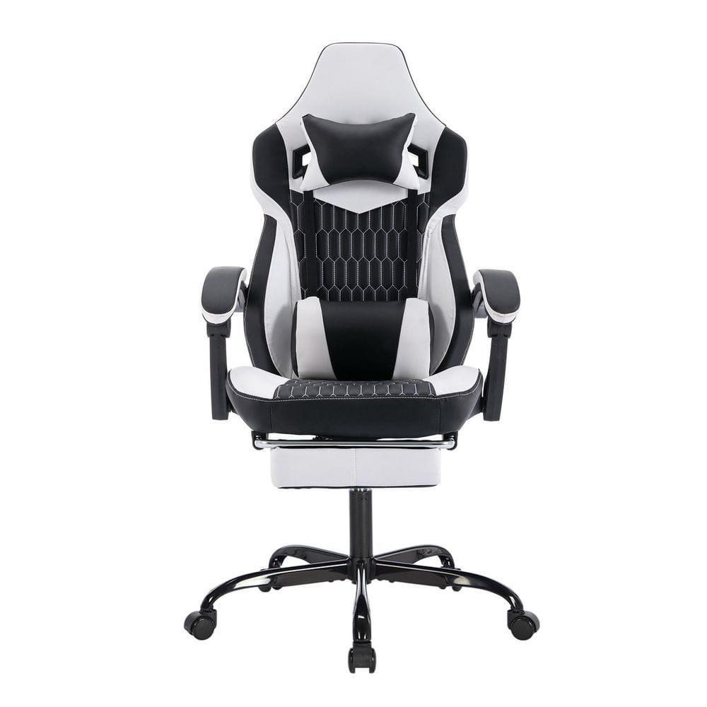 High Back Gaming Chairs PVC Leather Ergonomic Office Chair with ...