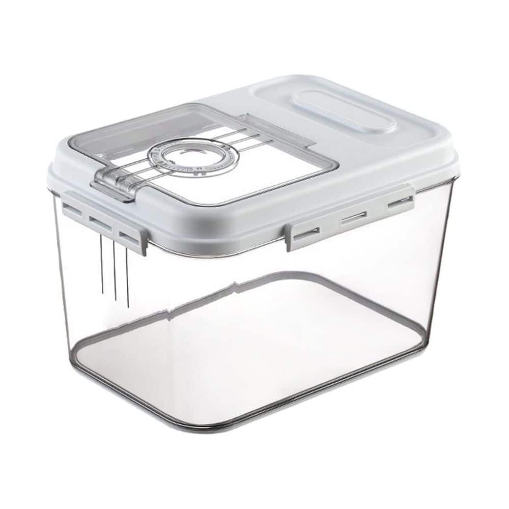 Lynzavix 1-Piece Airtight Bread Storage Container Set with Time ...