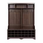 Twin Star Home Midnight Cherry Hall Tree with Baskets SB6857-PC72 - The ...