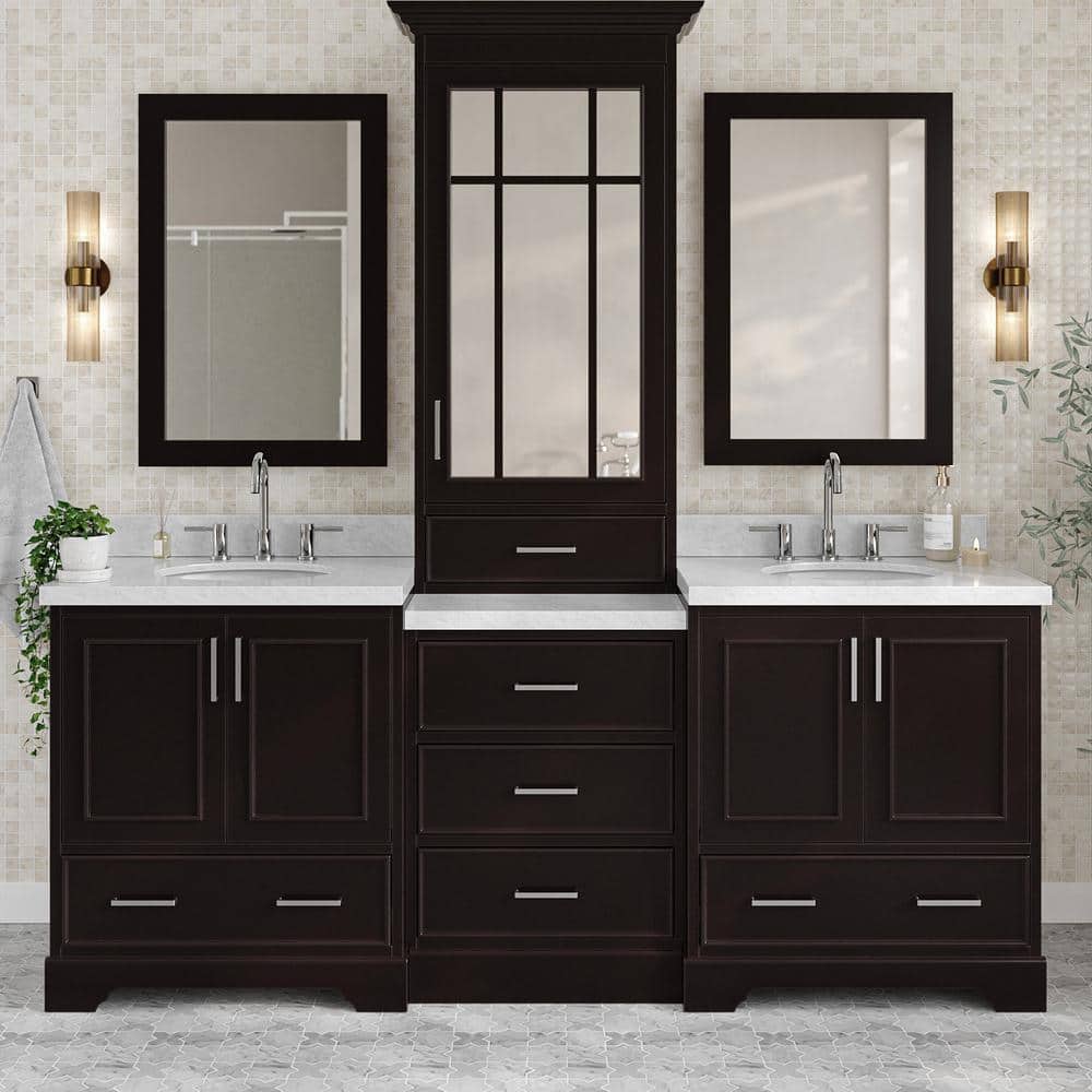 Reviews for ARIEL Stafford 85 in. Double Sink Freestanding Bathroom ...