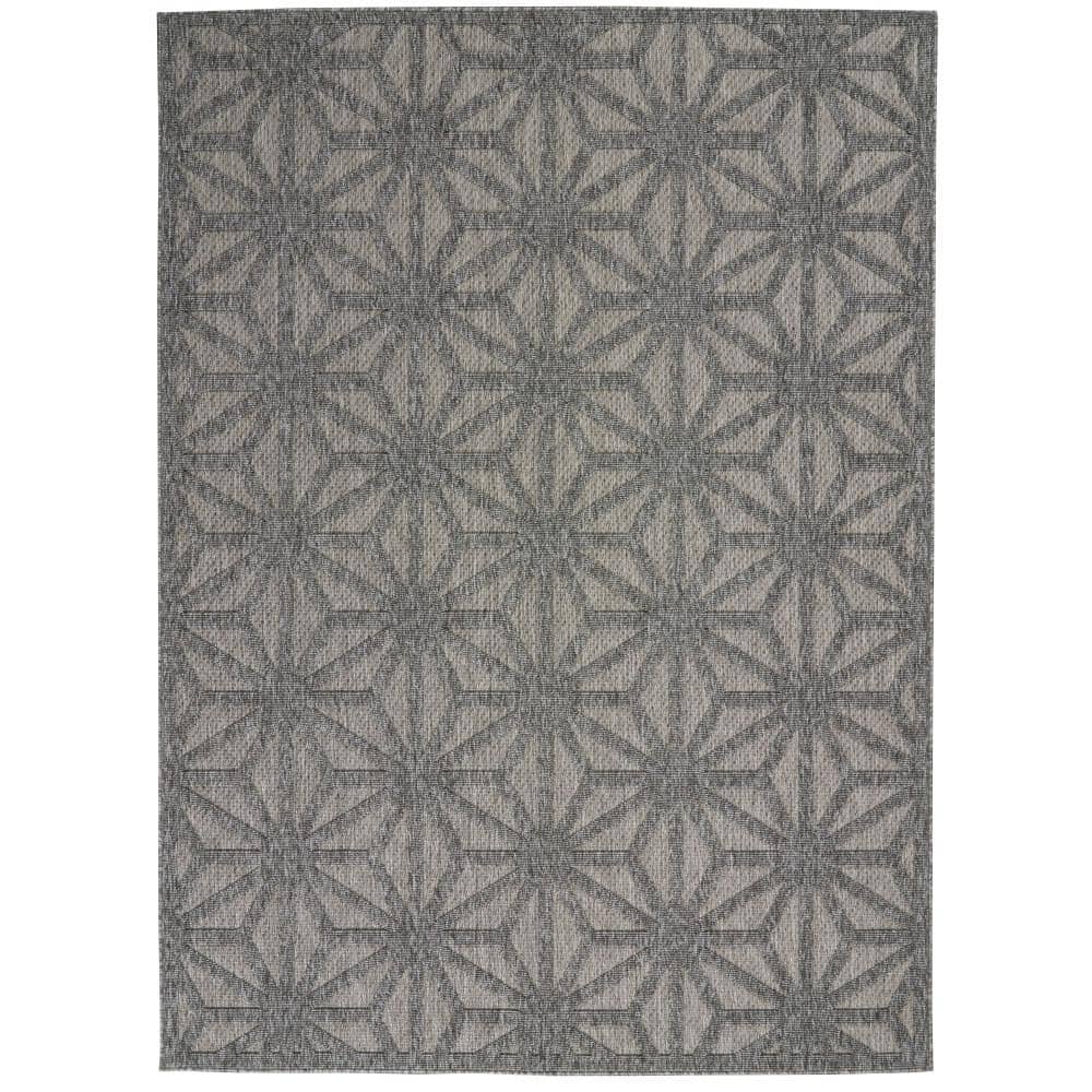 Home Decorators Collection Palamos Dark Gray 4 ft. x 6 ft. Geometric ...