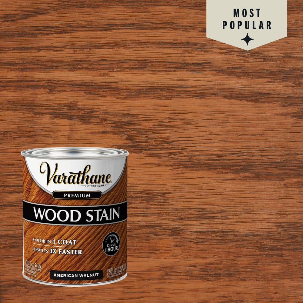 Varathane 1 qt. American Walnut Premium Fast Dry Interior Wood Stain ...