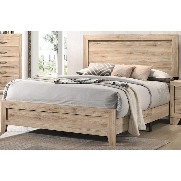 Acme Furniture Miquell Brown Wood Frame Queen Panel Bed 28040Q - The ...