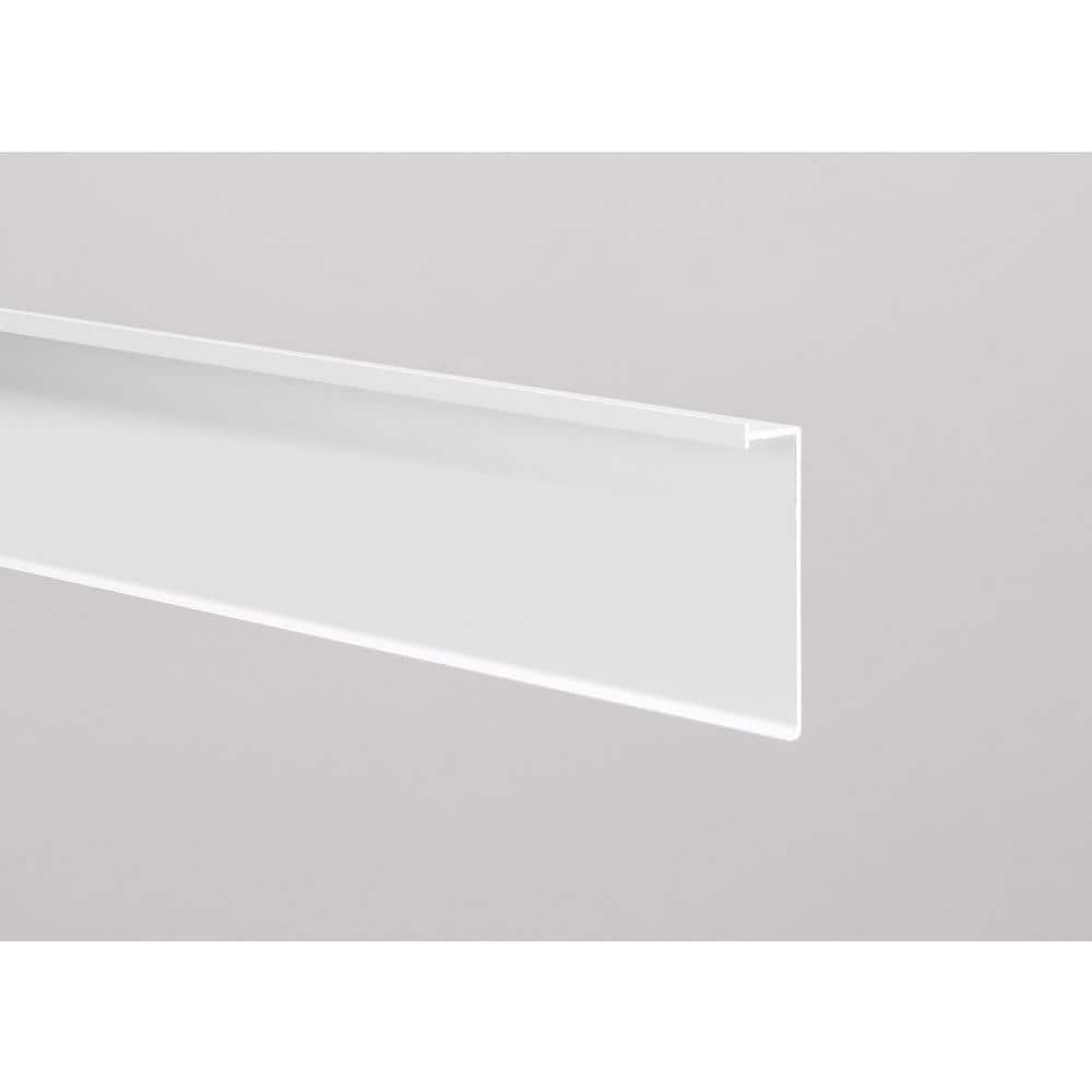 EMAC Novorodapie Eclipse Matt White 1/2 in. x 4 in. x 98-1/2 in ...