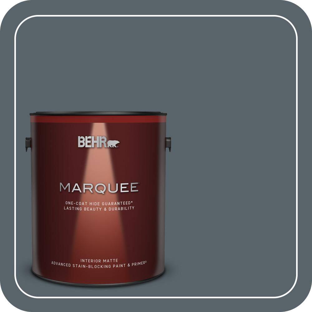 BEHR MARQUEE 1 gal. #N490-6 Calligraphy One-Coat Hide Matte Interior ...