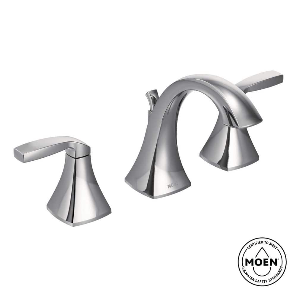 MOEN Voss 8 in. Widespread 2-Handle High-Arc Bathroom Faucet Trim Kit ...