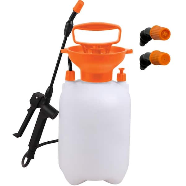 1 gal. Cordless Pump Garden Sprayer with 52 in. Hose, 2 Nozzles and ...