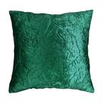 Harper Lane Maxine Crushed Velvet Throw Pillow 18 in. x 18 in. Emerald ...