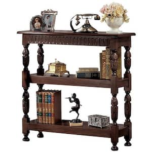 Design Toscano George IV 39.5 in. Cherry Mahogany 3 Shelf Standard ...