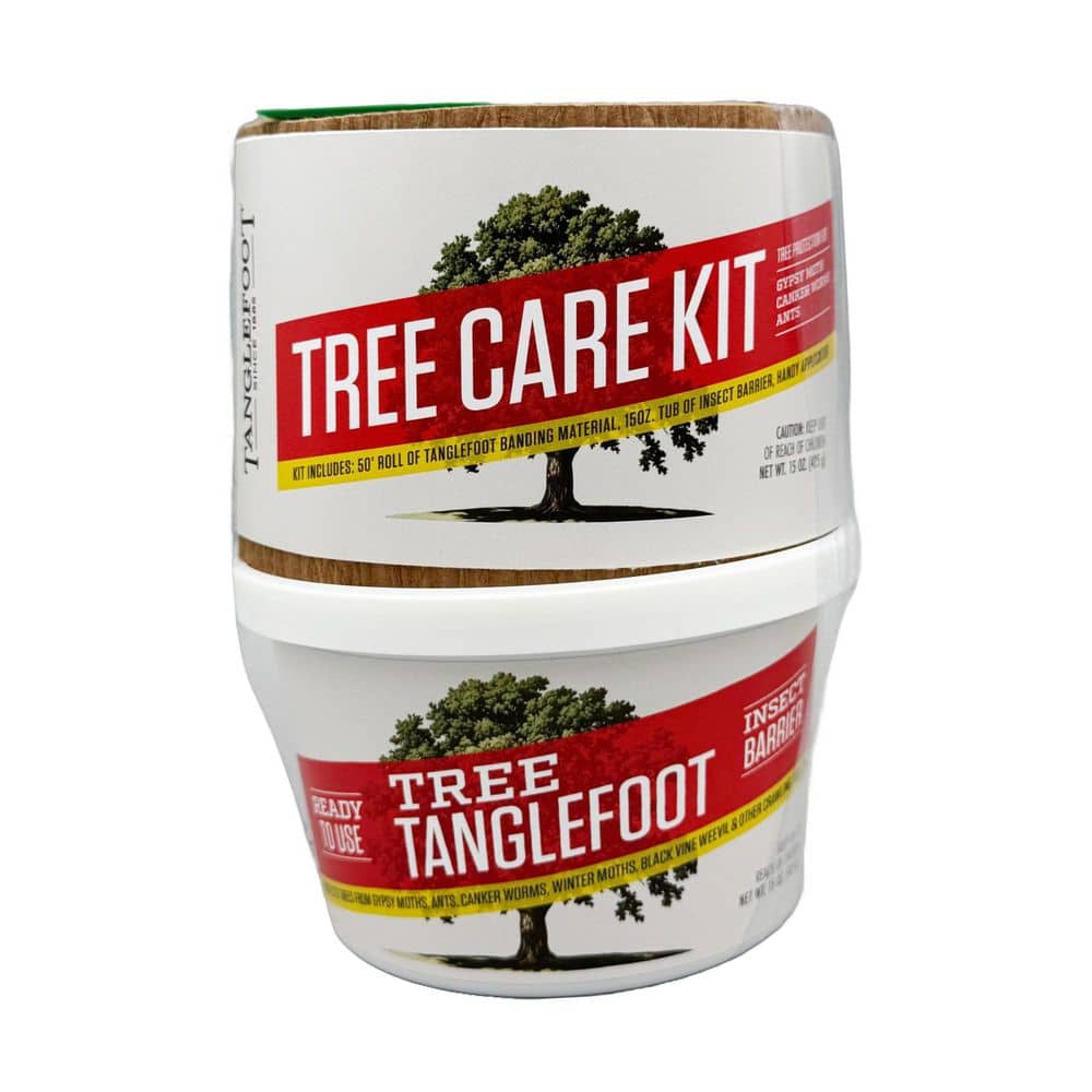 Tanglefoot Tree Care Kit - Pest Trap Barrier Kit includes 15 oz. Tub, 3 ...