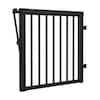 Peak Aluminum Railing 36 in. H x 40 in. W Matte Black Aluminum Deck ...