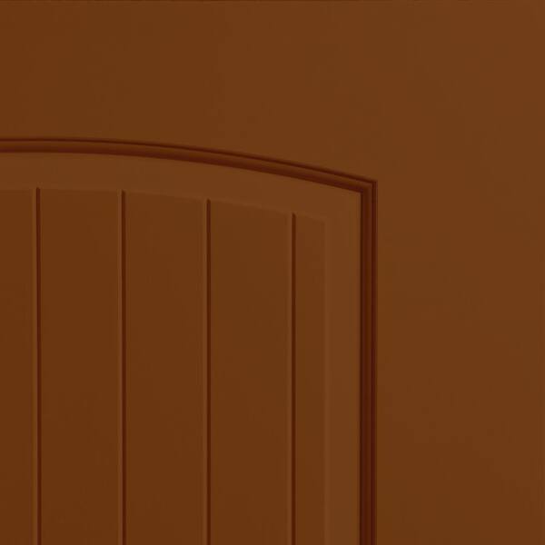JELD-WEN 24 in. x 80 in. Santa Fe Hazelnut Stain Right-Hand Molded ...