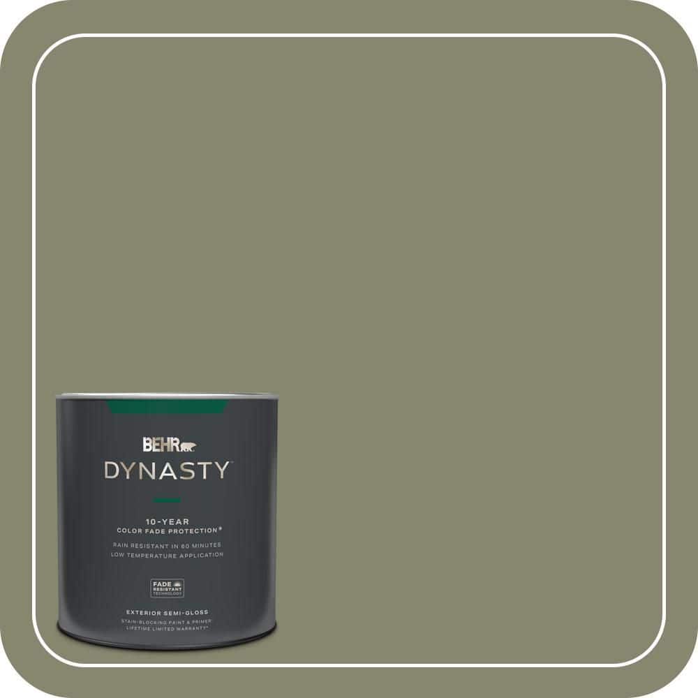BEHR DYNASTY 1 qt. #400F-6 Grasshopper Wing Semi-Gloss Exterior Stain ...
