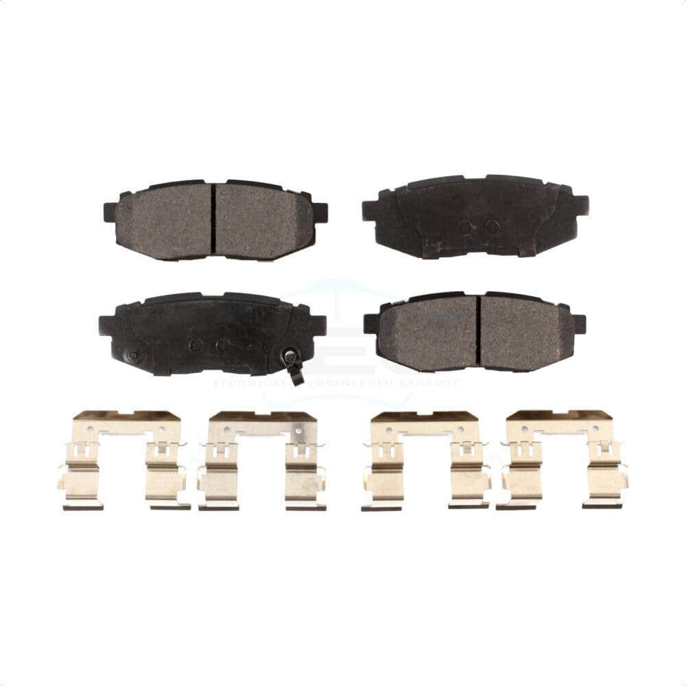 TEC Rear Ceramic Disc Brake Pads For Subaru Forester Outback Legacy BRZ ...