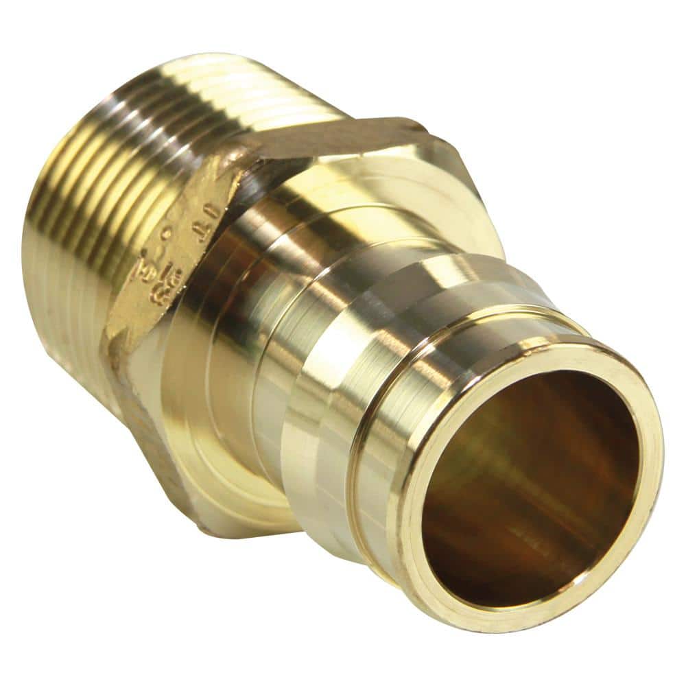 Uponor ProPEX 1 in. PEX-A Expansion Barb x 1 in. NPT Lead-Free Brass ...