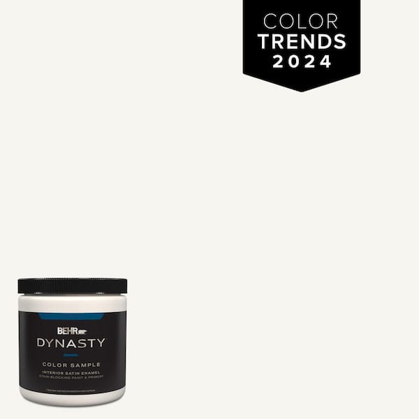 BEHR DYNASTY 8 oz. Designer Collection #DC-001 Whipped Cream Satin ...