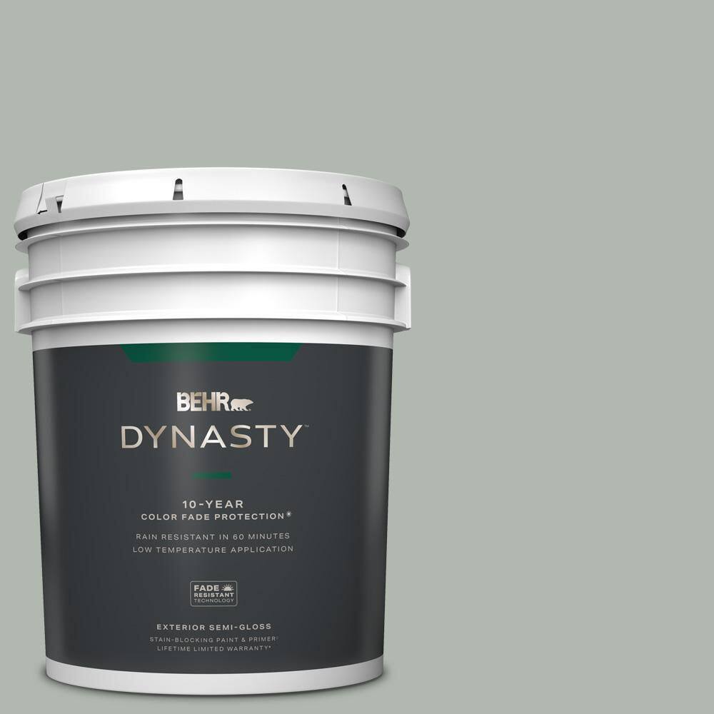 BEHR DYNASTY 5 gal. #PPU12-14 Verdigris Semi-Gloss Enamel Exterior ...