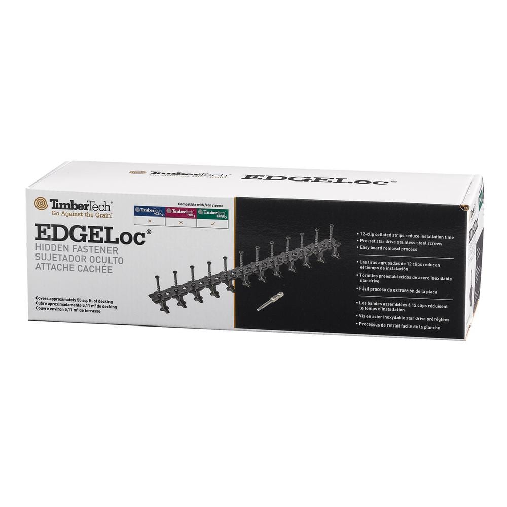 TimberTech EDGELoc for Composite 55 sq. ft. (96 EdgeLoc Glass Filled ...
