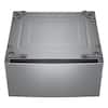 LG 27 in. Laundry Pedestal in Gray Graphite Steel with Drawer WDP6V ...
