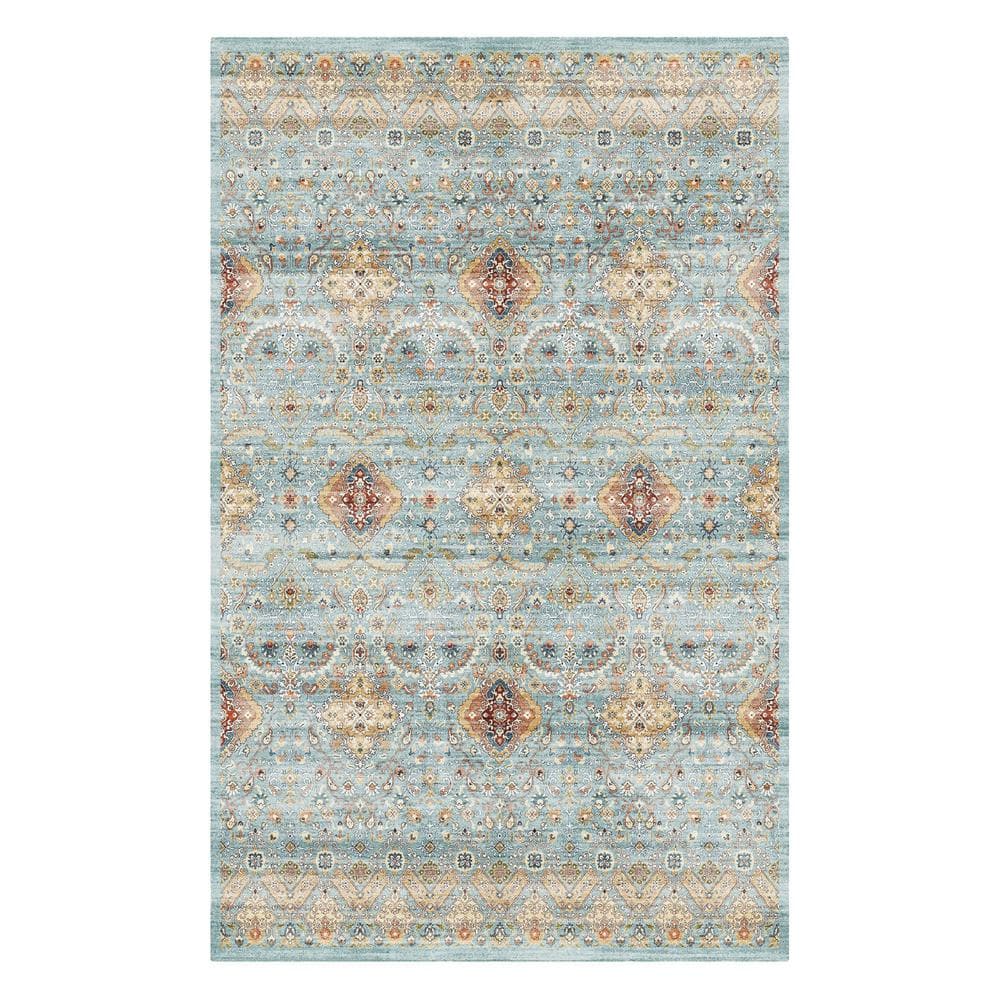 Gertmenian Crystal Print Tanis Sage 5 ft. x 7 ft. Persian Indoor Area ...