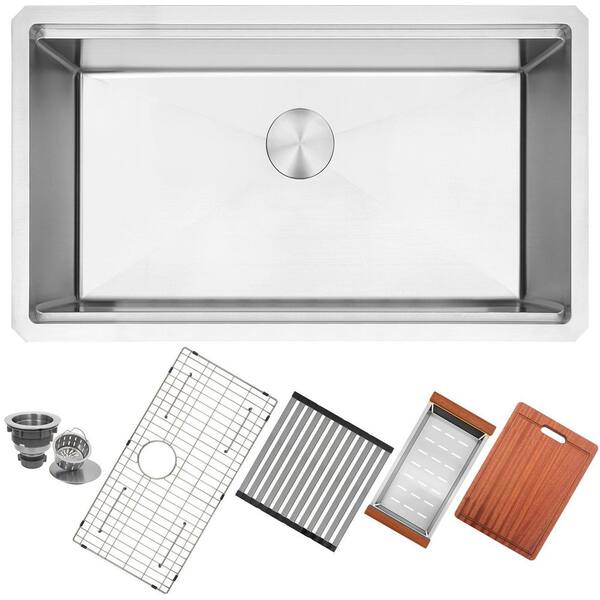 PARASOLAR 24 in. Drop-In Sink Bathroom Sink in Calacatta Rocky ...