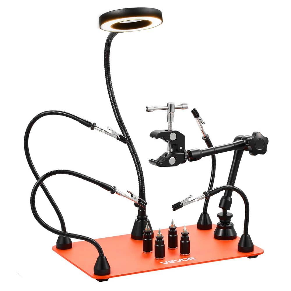 VEVOR Magnetic Helping Hands Soldering Station, Third Hand Soldering ...