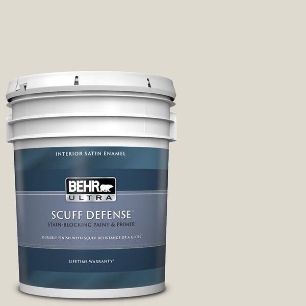 BEHR ULTRA 5 gal. #MQ3-18 Ginger Sugar Extra Durable Satin Enamel ...
