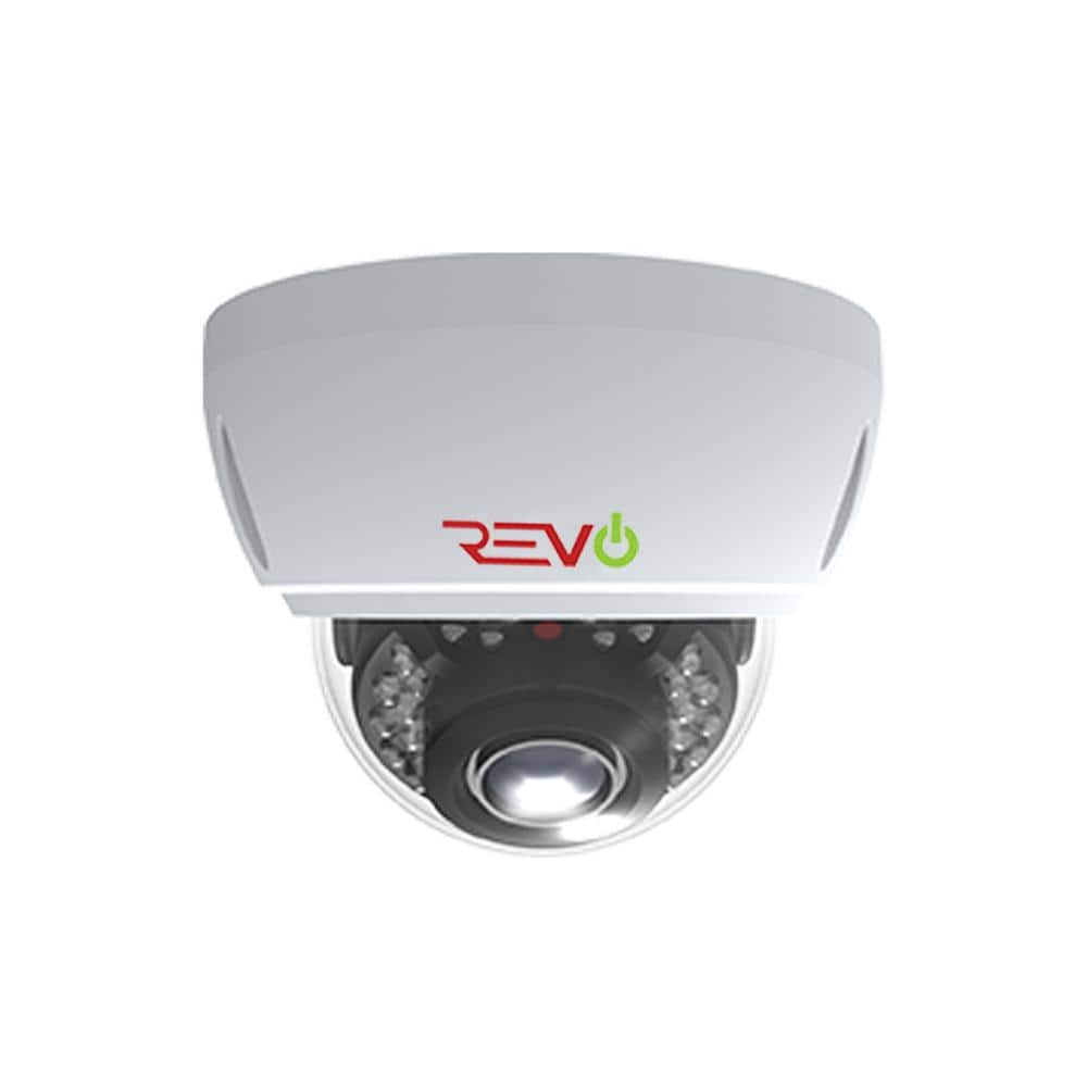 Revo Aero HD 1080p Wired Indoor/Outdoor CCD Vandal Dome Surveillance ...