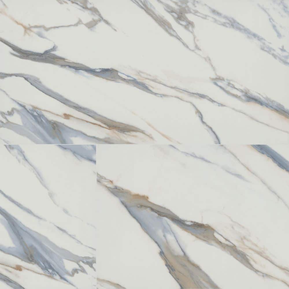 MSI Take Home Tile Sample-Velora Azul 4 in. x 4 in. Polished Porcelain ...