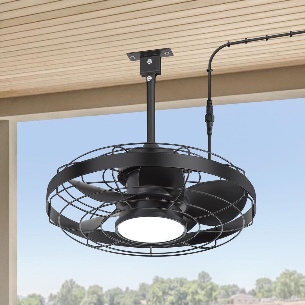Breezary Sarang 20 in. Indoor Farmhouse Small Ceiling Fans with ...