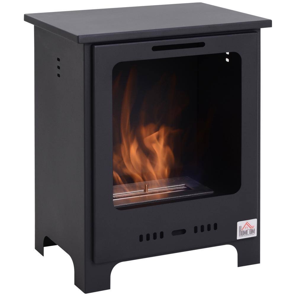 ToolCat 15.75 in. Freestanding Ethanol Fireplace Direct Vent, Alcohol ...