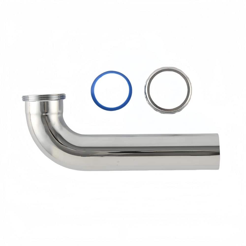 Everbilt 1-1/2in. x 7in. Chrome-Plated Brass Slip-Joint Sink Drain ...