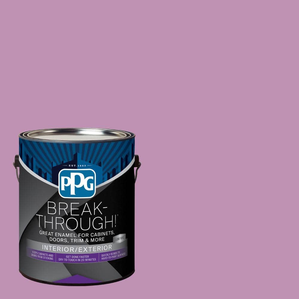 Break-Through! 1 gal. PPG1180-5 Mauve Magic Satin Door, Trim & Cabinet ...