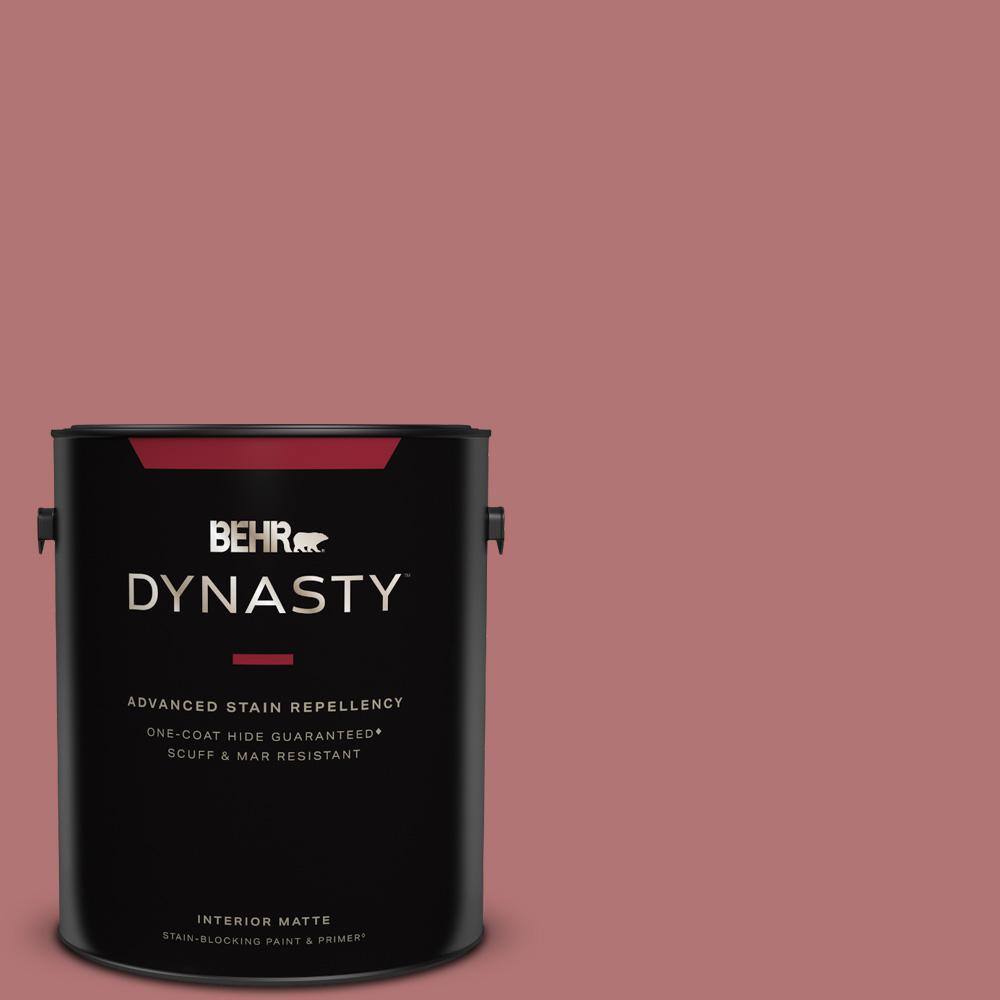 BEHR DYNASTY 1 gal. #S140-5 Red Gerbera One-Coat Hide Matte Interior ...