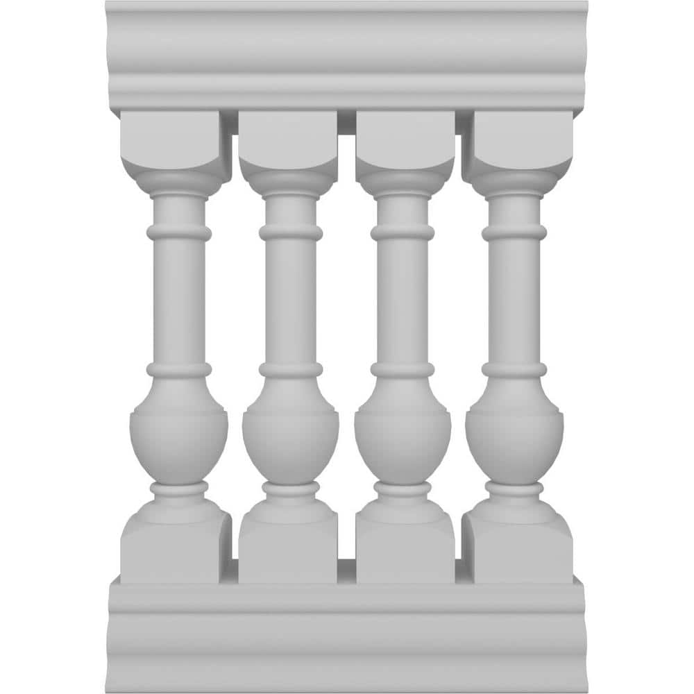 Ekena Millwork Fiberthane York Balustrade 24 in. L x 38 in. H ...